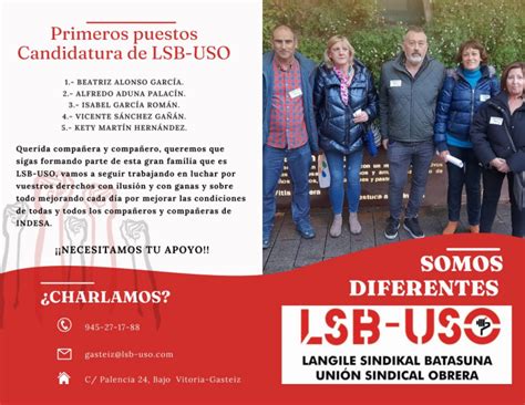 El 30 De Noviembre Vota A Lsb Uso En Indesa Lsb Uso