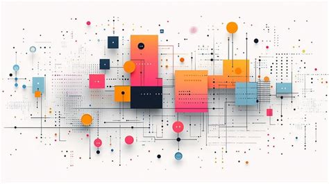 Futuristic Datadriven Skylines Abstract Visuals In Soft Pastel Tones Premium Ai Generated Image