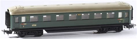 Märklin Train H0 Gauge Four Axle Passenger Car 2nd Class 3461