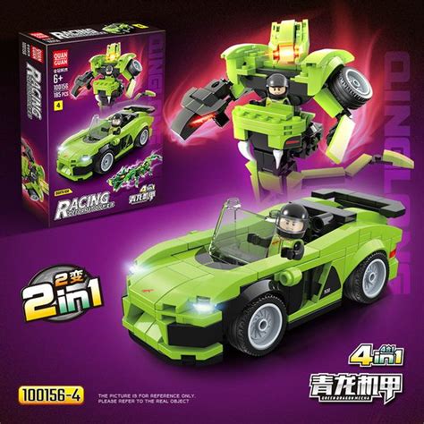 Конструктор Quan Guan Трансформеры машина / Атака зеленого дракона ...