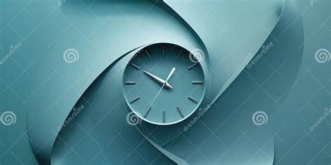 Analog Clock With Red Hands On Colorful Abstract Background Design Aig49 Stock Image Image