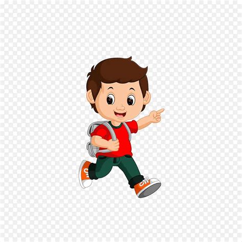 卡通走路上学的男孩素材PNG图片素材下载 图片编号yrlowmpy 免抠素材网