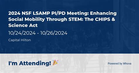 2024 Nsf Lsamp Pi Pd Meeting Enhancing Social Mobility Through Stem The Chips And Science Act