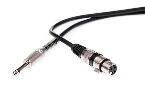 Premium Photo Audio Jack Connection Of Microphone Isolated On White Background