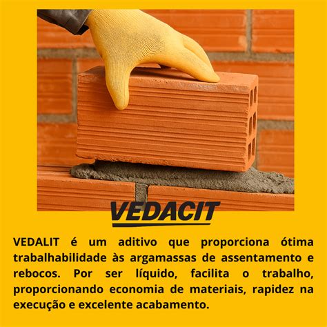 Vedalit Aditivo Plastificante 900ml Vedacit Comercial Carvalho