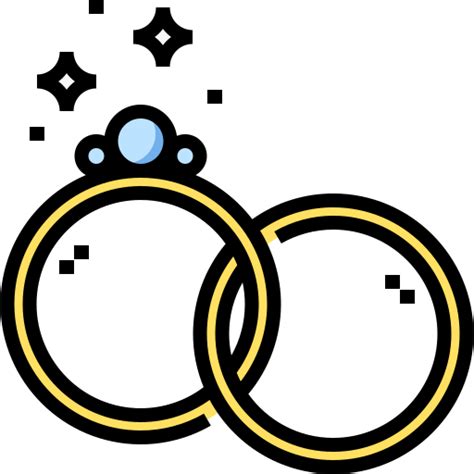 Anillos De Boda Icono Gratis
