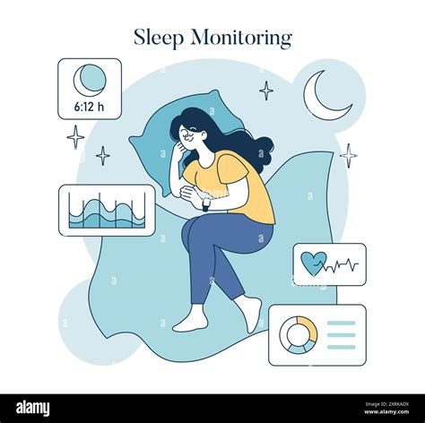 Wellness Technology Concept Woman Using Sleep Monitoring Devices Ensuring Restful Sleep And