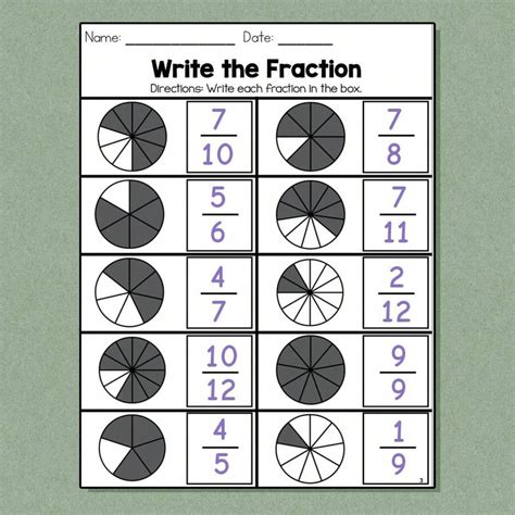 24 Pages Fractions Math Workbook Math For Kindergarten And Preschoolers Primary Math Workbook