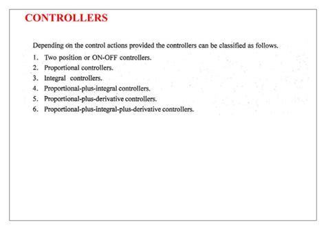 Cs Introduction To Controllers And Its Designx Ppt