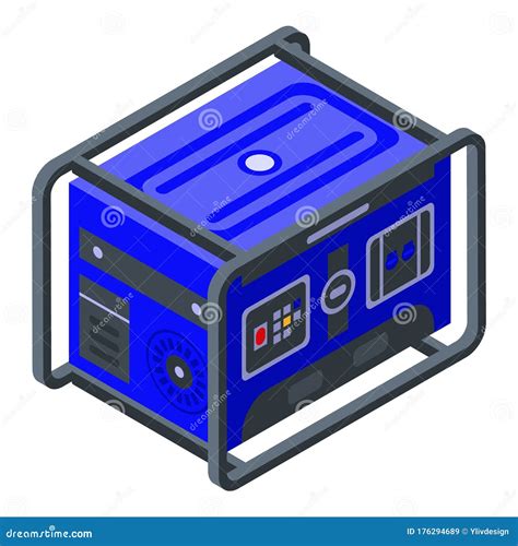 Generator Icon Alternating Current Source Alternative Power Source Of Electricity Cartoon