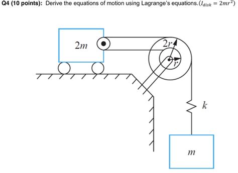 solved q4 10 points derive the equations of motion using