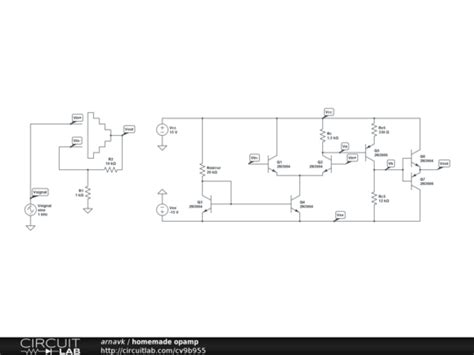 Homemade Opamp CircuitLab