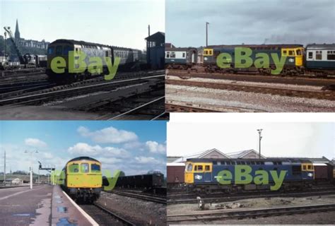 35mm railway slide 4x class 33 copyright to buyer see description