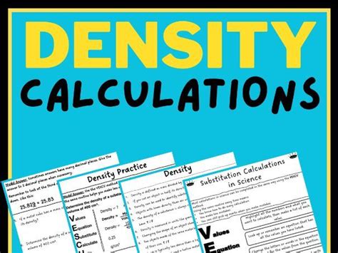 Calculating Density Teaching Resources