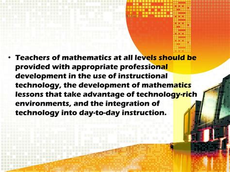 Ppt Use Of Technology In Teaching And Learning Mathematics Powerpoint Presentation Id 1617634