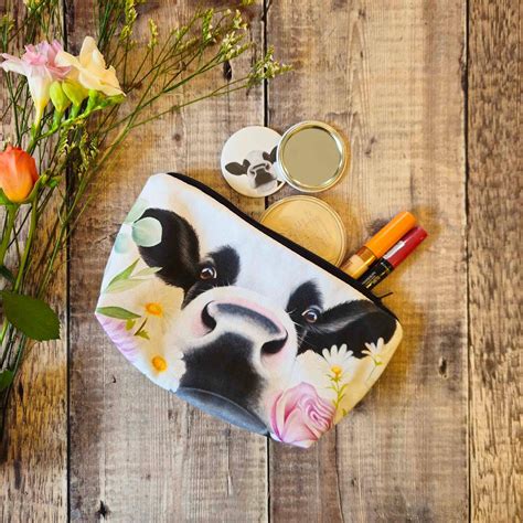 Cosmetic Bag Bouquet For Moo Free Mini Moo Mirror