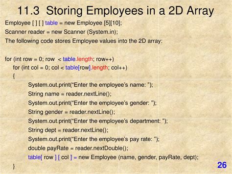 ppt chapter 11 the two dimensional array data structure powerpoint