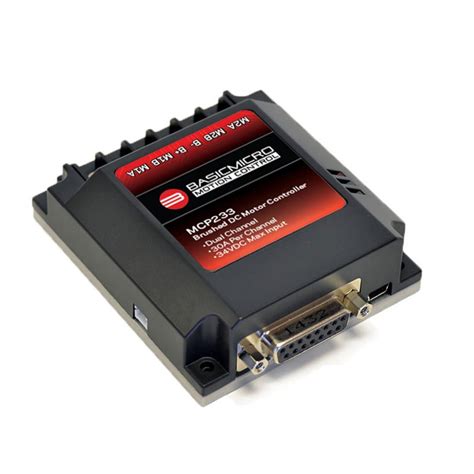 Mcp233 Dual 30a 34vdc Advanced Motor Controller Robotshop
