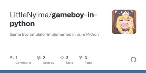 Github Littlenyimagameboy In Python Game Boy Emulator Implemented