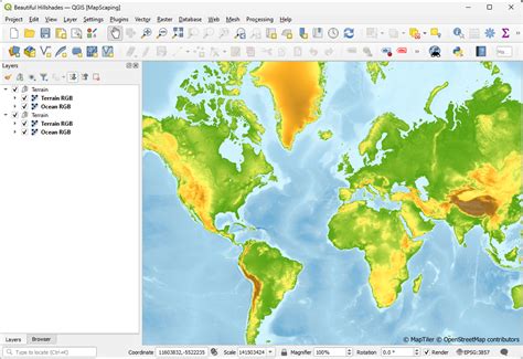 Creating Beautiful Hillshades For Anywhere On Earth A QGIS Tutorial October