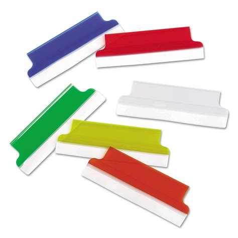 Insertable Index Tabs With Printable Inserts 1 5 Cut Assorted Colors 2 Wide 25 Pack