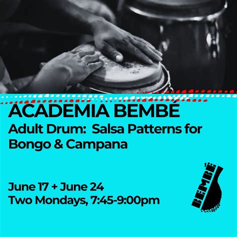 Adult Drum Salsa Patterns For Bongo And Campana — Bembé Drum And Dance Adult Drum Salsa Patterns For Bongo And Campana — Bembé Drum And Dance