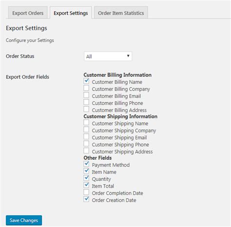 Export Settings Imaginate Solutions