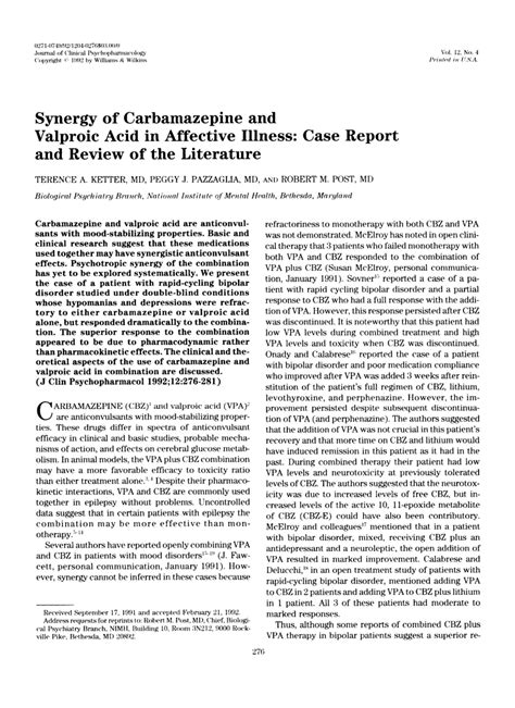Pdf Rational Polypharmacy In The Bipolar Affective Disorders