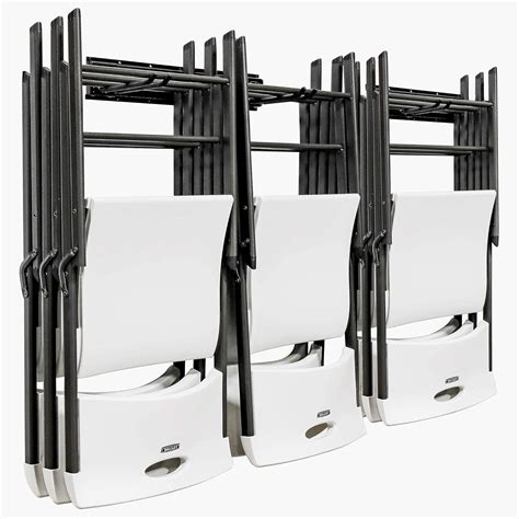 Raxgo Chair Storage Rack Wall Mounted Folding Chairs