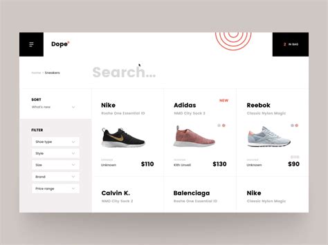 Product Page Dope Shopping UI Ecommerce Web Design Ecommerce Website Design Web App Design