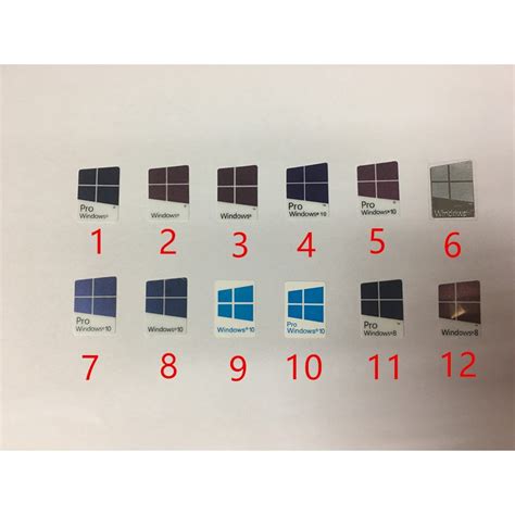 สติกเกอร์โลโก้ เปลี่ยนสีได้ สําหรับติดตกแต่งแล็ปท็อป Windows10 Win10 Pro Win10 Shopee Thailand