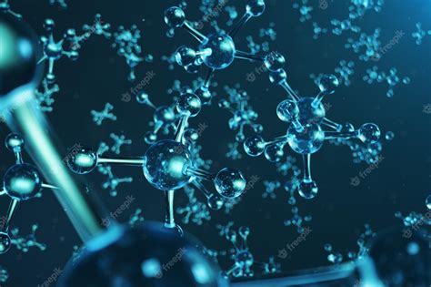 Premium Photo 3d Illustration Molecule Structure Scientific Medical Background With Atoms And