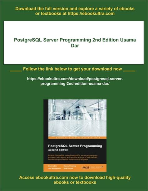 Postgresql Server Programming 2nd Edition Usama Dar Pdf