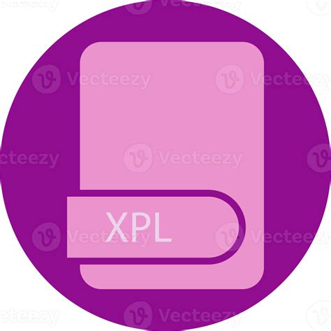 Modern Xpl File Format Icon Circular Shape PNG