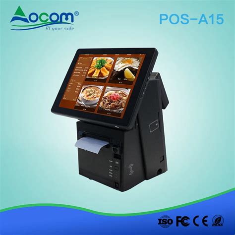 Touch Screen Pos System All In One Pos Machine With Printer