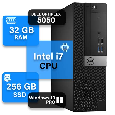Restored Dell Optiplex 5050 Sff Desktop Computer Intel Core I7 6700