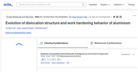 Evolution Of Dislocation Structure And Work Hardening Behavior Of Aluminium