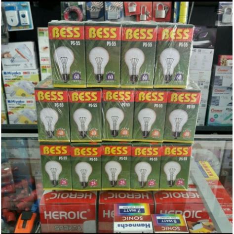 Jual Bohlam Pijar Bess W W W W Lampu Pijar Bess Shopee Indonesia