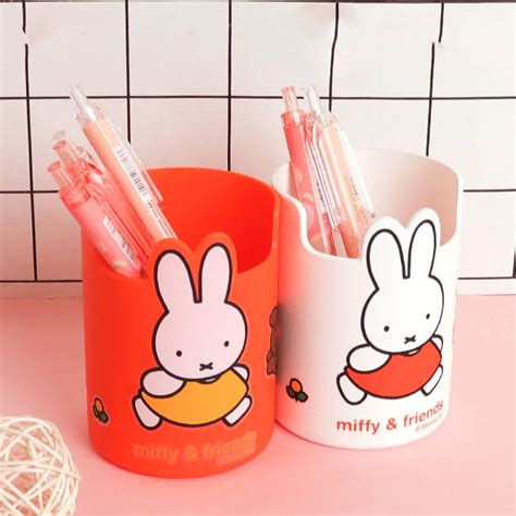 카와이 미피 애니메이션 캐릭터 재미있는 펜 홀더 귀여운 만화 학생 문구 대용량 보관 펜 케이스 Aliexpress