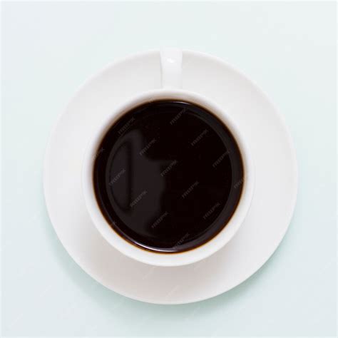 커피의 상위 뷰 컵 무료 사진