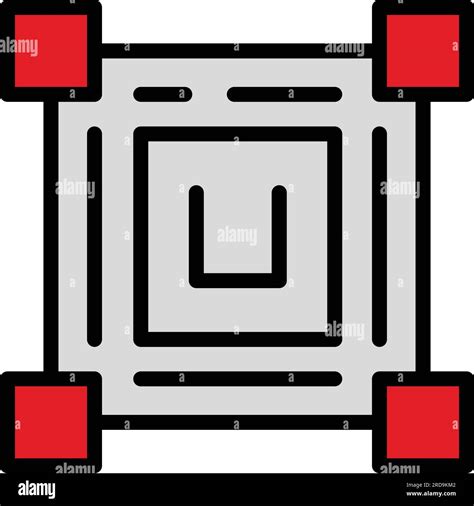 Qr Scanning Icon Outline Vector Scan Code Phone Scanner Color Flat Stock Vector Image And Art