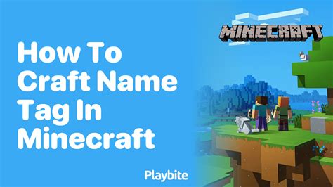 How To Craft A Name Tag In Minecraft Playbite