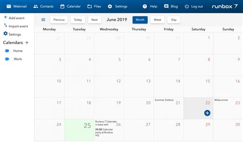 Runbox Calendar Now In Beta Runbox Blog