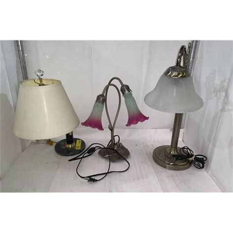 3 Assorted Table Lamps