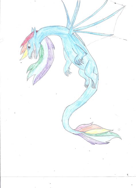 Rainbow Dash Dragon By Jaela23 On Deviantart