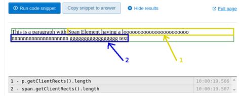 Javascript Why Does The Same Code Using Getclientrects Produce Different Results Stack