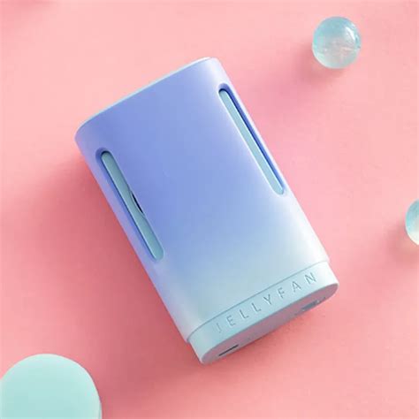 【cw】 Mini Usb Neck Fanbladeless Rechargeable Mutefans For Outdoor Ventiladorcooling Jelly Three