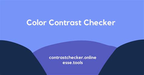 Color Contrast Accessibility Checker WCAG