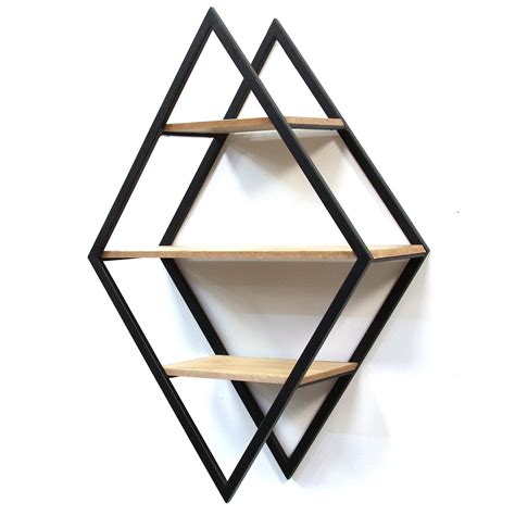 Wood Metal Shelf Wall At Neal Marquez Blog