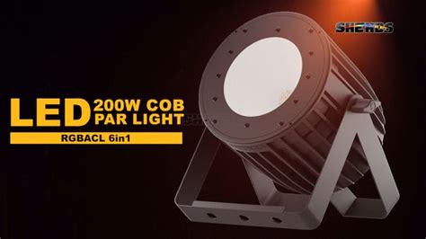 Shehds Led 200w Rgbacl 6in1 Coolandwarm White 2in1 Cob Par Light Disco
